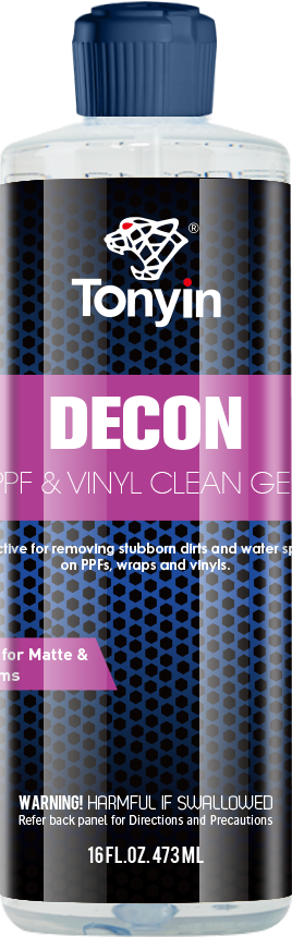 TONYIN DECON (PPF & VINYL CLEAN GEL) 473ML – Racing Pro NZ Ltd